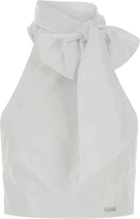 Dsquared2 Femme, Blouses et Chemises, Blanc, Taille: 38 FR Haut &agrave; D&eacute;coratif