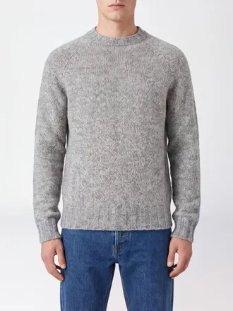 Ballantyne Pullover aus Woll-Alpaka-Mischung mit abstraktem Muster und Rundhalsausschnitt