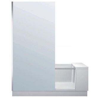 Duravit Duravit Shower + Bath Badewanne mit T&uuml;r, Nischenversion