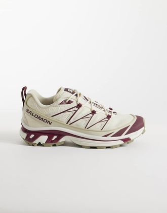 Salomon XT-6 Expanse Sneaker in Vanilleeis und Mandelmilch-Wei&szlig;