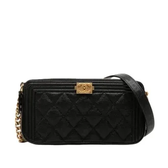 Chanel Pre-owned Sac Bandouli&egrave;re Boy - Femme - Pre-owned - Noir - Taille: ONE Size