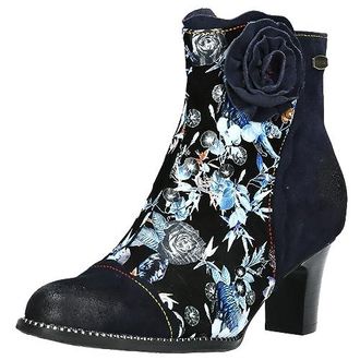 Laura Vita Bottines Femme Elcodieo 1223, Pointure:37 EU, La Couleur:Bleu