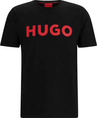 HUGO BOSS Softes T-Shirt mit Label-Frontprint und Stretch in