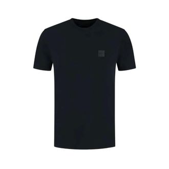 Stone Island Homme, Tops, Bleu, Taille: L T-shirt slim-fit avec patch Compass ton sur ton