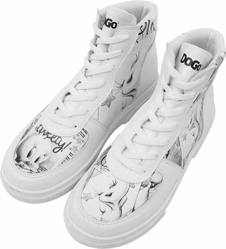 Dogo WB Vegane Damen Ace Boots Stiefeletten - Tweety Sketch 36