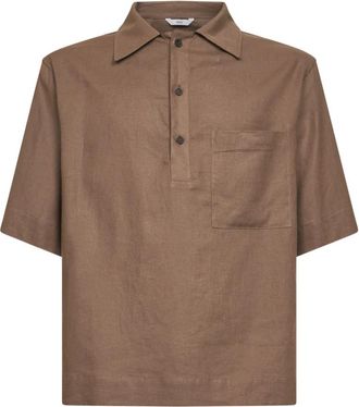 Hev&ograve; Homme, Tops, Violet, Taille: L Chemise Montursi