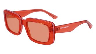 Karl Lagerfeld Karl Lagerfeld KL6101S Brille, Orange, 54/19/140, Unisex, Erwachsene, Orange