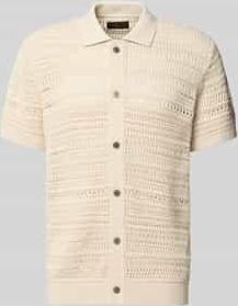 Premium by Jack & Jones Modern Fit Freizeithemd in Strick-Optik mit Knopfleiste