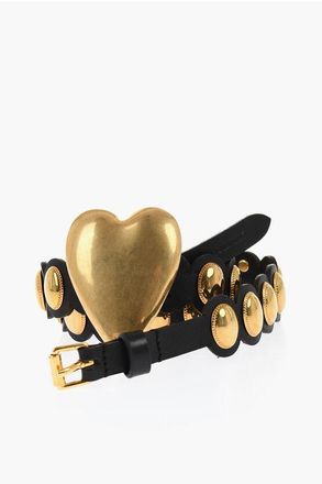 Dsquared2 Leather Belt with Golden Metal Details 30mm size 60