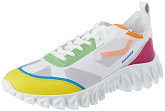 Pantofola D'oro Homme Baskets Plat Oxford, Jaune Bleu Fuchsia, 41 EU