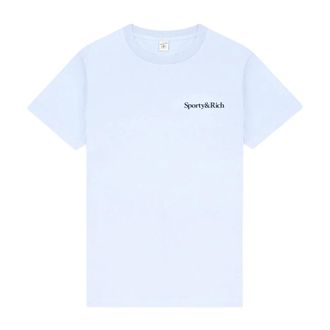 Sporty & Rich Play Tennis T-Shirt - - Tops - Damen - Blau - M