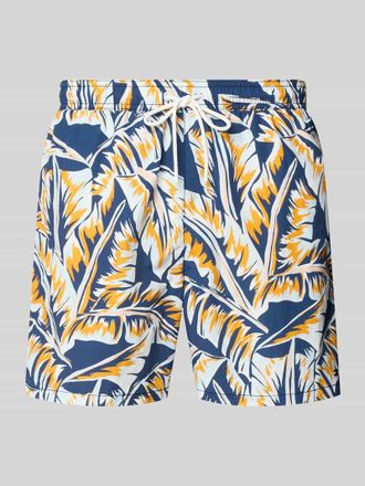 Tommy Hilfiger Regular Fit Badehose mit Logo-Stitching