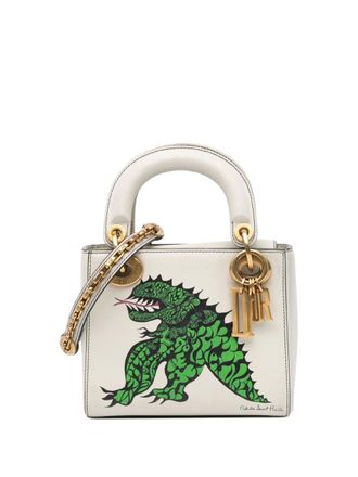 Dior x Niki De Saint Phalle mini sac &agrave; bandouli&egrave;re Dragon Lady &Eacute;dition limit&eacute;e (2017) - Blanc