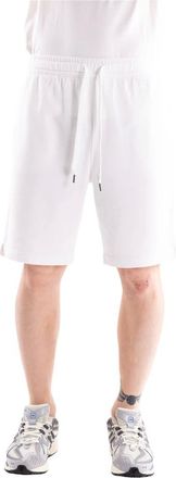 Sun 68 Homme, Shorts, Blanc, Taille: M Fleece Bermuda
