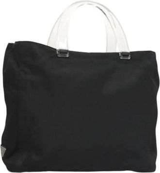 Prada Pre-owned Nylon sacs-main - Femme - Pre-owned - Noir - Taille: ONE Size
