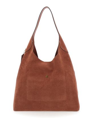 Coach Womens Shoulder Bag Brooklyn Brown Leather Cow