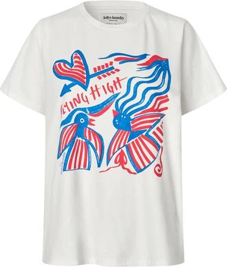 Lollys Laundry Femme, Tops, Blanc, Taille: 38 FR LizLL Tee