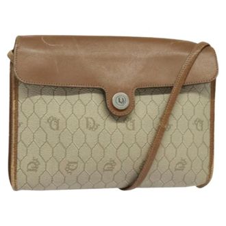 Dior Pre-owned Cuir sacs-dior - Femme - Pre-owned - Beige - Taille: ONE Size
