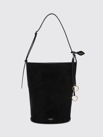 Alaia Hip Beuteltasche aus Schafswildleder mit Anh&auml;nger