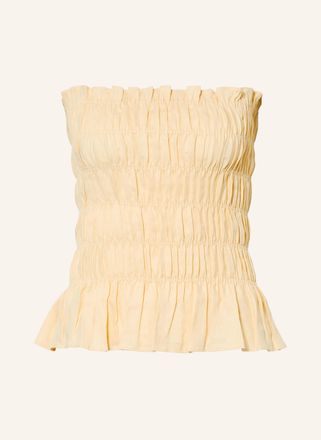 Faithfull The Brand Faithfull The Brand Off-Shoulder-Top Tiera Aus Leinen gelb