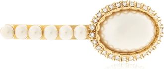 Dolce & Gabbana Femme, Accessoires, Jaune, Taille: ONE Size Pince &agrave; Cheveux avec Perles en Verre