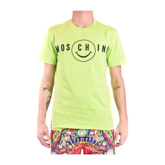 Moschino Homme, Tops, Vert, Taille: XL T-shirts élégants