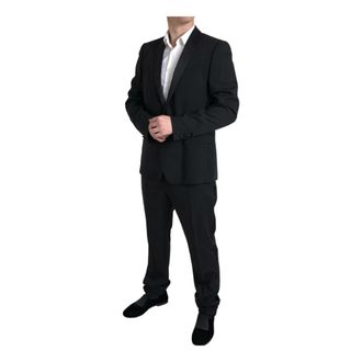 Dolce & Gabbana Schwarzer Slim Fit 2-Teiler Anzug - - Suits - Herren - Schwarzk - 2XL