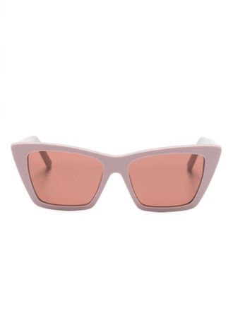 Saint Laurent Eyewear lunettes de soleil SL 276 Mica à monture papillon - Rose