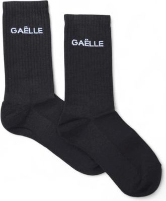 Ga&euml;lle Paris Femme, Sous-v&ecirc;tements, Gris, Taille: ONE Size Chaussettes Terry avec Logo