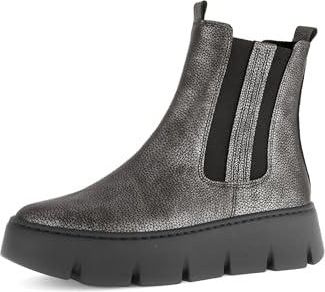 Gabor Bottines Chelsea pour femme, meilleur ajustement, Gris 60, 42.5 EU