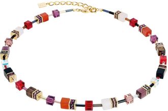 Coeur de Lion Halskette - GeoCUBE Iconic Precious Halskette Festive - Gr. unisize - in Rot - für Damen