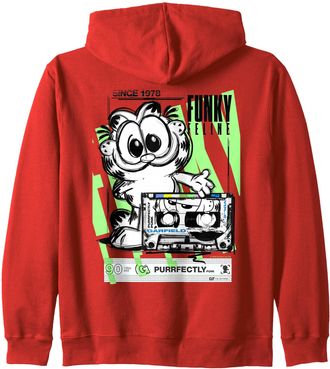 Garfield Punk Mixtape Gen X Graffiti 70er Jahre Funky Cat Classic Kapuzenjacke