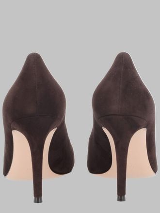 Gianvito Rossi Leather Pump Heel - Brown