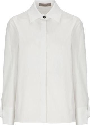 D.exterior Baumwollhemd - - Blouses & Shirts - Damen - Wei&szlig; - S