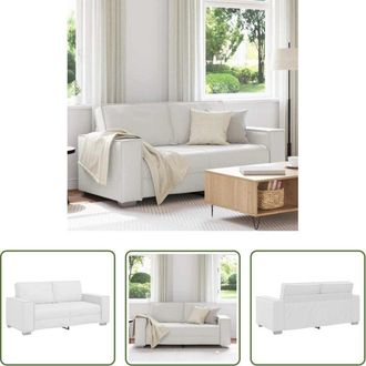 vidaXL vidaXL Wohnzimmersofa - Sofa Wei&szlig; 180 x 80 x 84 cm Stoff