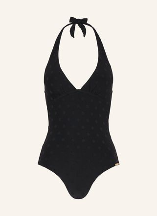 Watercult Watercult Neckholder-Badeanzug Modern Dots schwarz