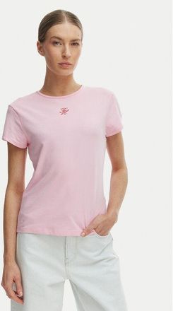 Tommy Hilfiger T-Shirt WW0WW48710 Rosa Slim Fit