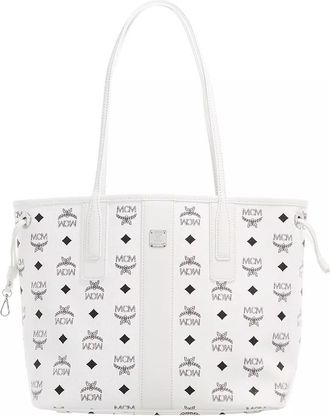 MCM Shopper - Liz Visetos Shopper Small - Gr. unisize - in Wei&szlig; - f&uuml;r Damen