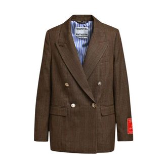 Essentiel Kit Zweireihiger Blazer - - Jackets - Damen - Braun - S
