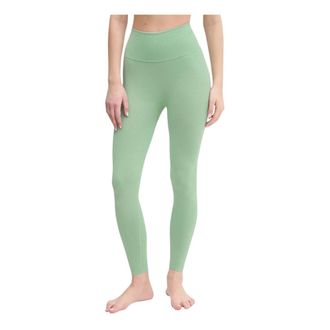 Casall Nahtlose Leggings mit hohem Bund und Muschelsaum - - Trousers - Damen - Gr&uuml;n - L