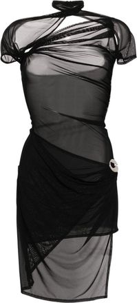 Coperni Asymmetrisches Kleid - Schwarz