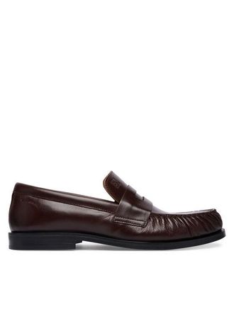 Calvin Klein Slipper Ess Rubber Loafer Wr Pol Lth HM0HM02171 Dunkelbraun