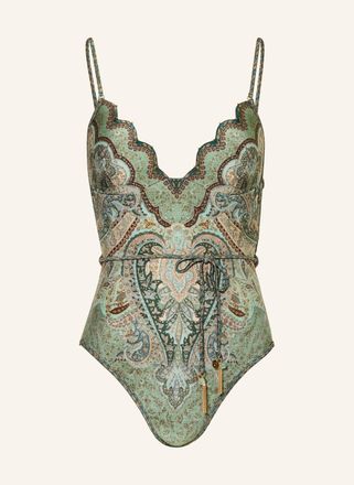 Zimmermann Badeanzug Wanderlust Mit Schmuckperlen gruen