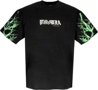 Phobia Archive Homme, Tops, Noir, Taille: XL Lightning Tee
