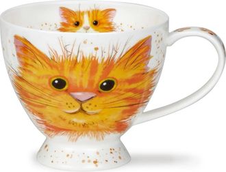 Dunoon Skye Tasse aus feinem Knochenporzellan, 0,45 l, Ingwer