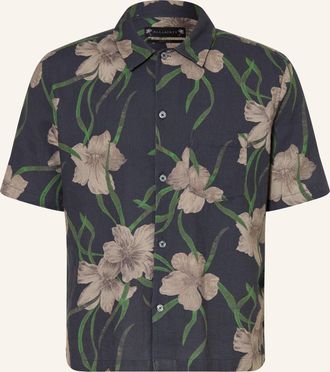 AllSaints Allsaints Kurzarm-Hemd Climber Boxy Fit schwarz