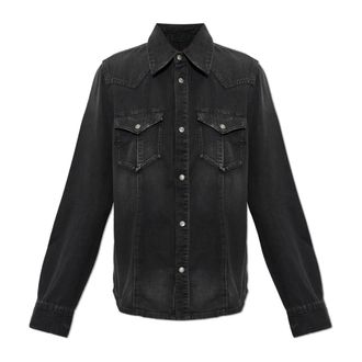 Diesel De-Waves Shirt - - Blouses & Shirts - Damen - Schwarzk - 2XS