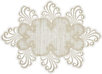 Plauener Spitze 3086L_11_2535 Tischdecke Nizza L, Größe 25 x 35 cm, oval