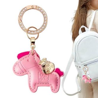 Generic Porte-cl&eacute;s cheval, Nouvel An chinois 2026, d&eacute;coration mignonne, porte-cl&eacute;s &agrave; breloque cheval, sac &agrave; dos, sac &agrave; dos, voiture, bureau, voyage, vacances,