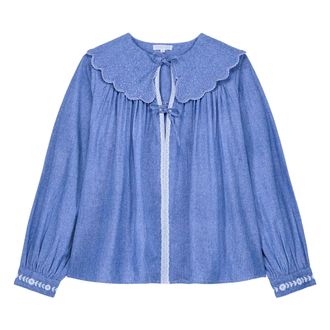 Louise Misha Blouse Hyacia Chambray Coton Bio - Collection Femme Louise Misha